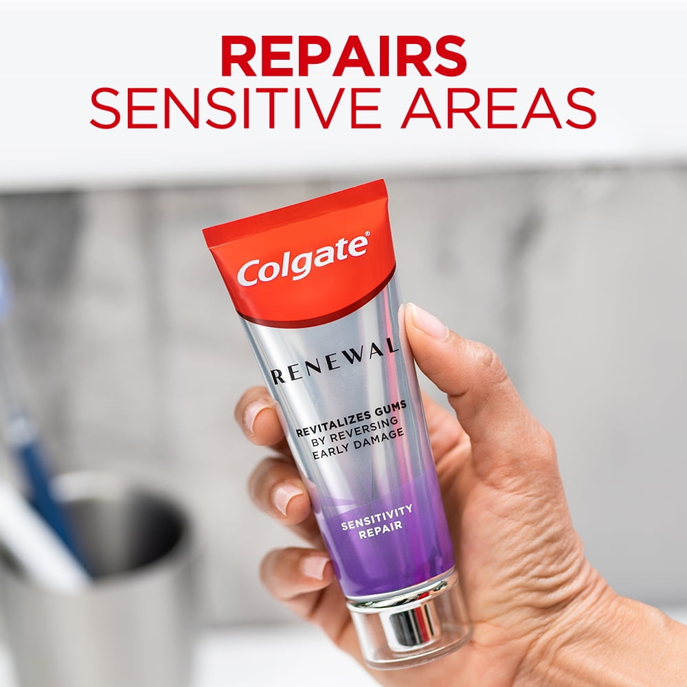 Colgate Renewal Gum Toothpaste, Sensitivity Repair, Fresh Mint Gel Formula, 3 Oz – Sydiesmart