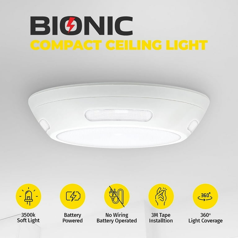 Wireless Motion Sensor Ceiling Light | Shelly Lighting