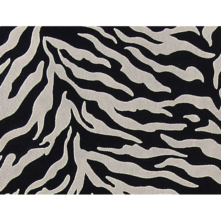Zebra Print Upholstery Fabric Black And White Chair