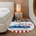 5ft Round Rug Independence Day Area Rugs for Living Room Bedroom ...