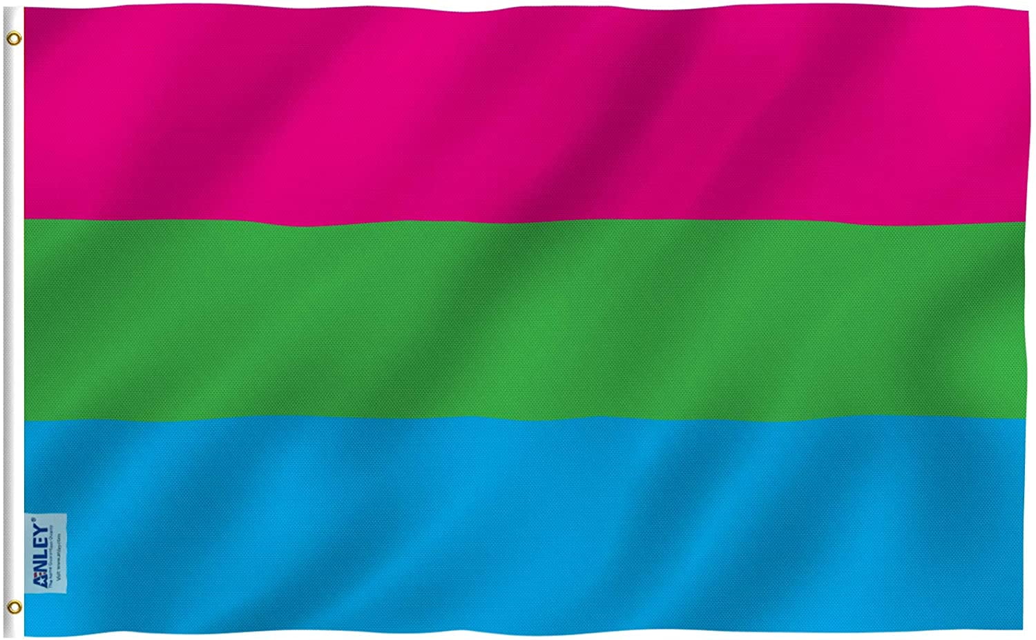 ANLEY 3 ft x 5 ft Polysexual Pride Flag - Polysexual Pride Flag ...