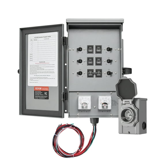 EZ GENERATOR SWITCH - UL/CSA Approved Manual Transfer Switch, Single ...