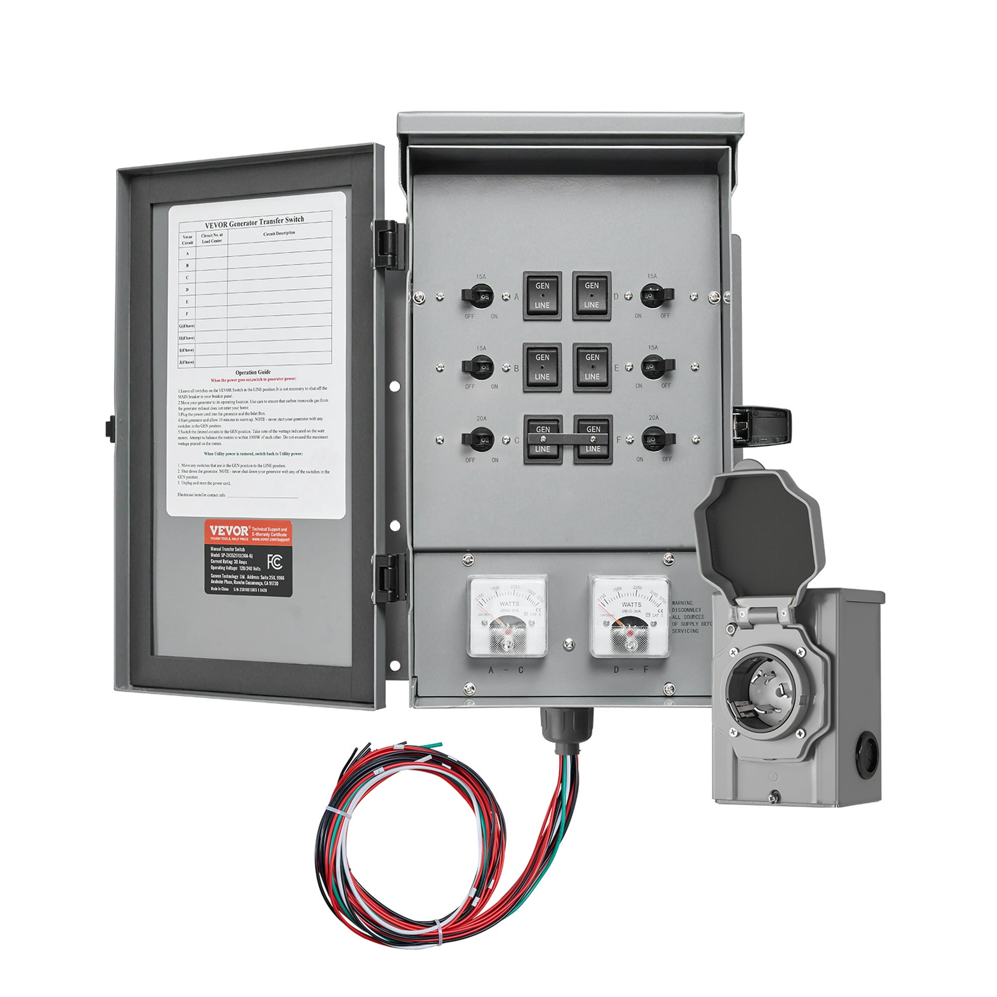 Click here for Vevor Manual Transfer Switch 30a Generator Transfe... prices