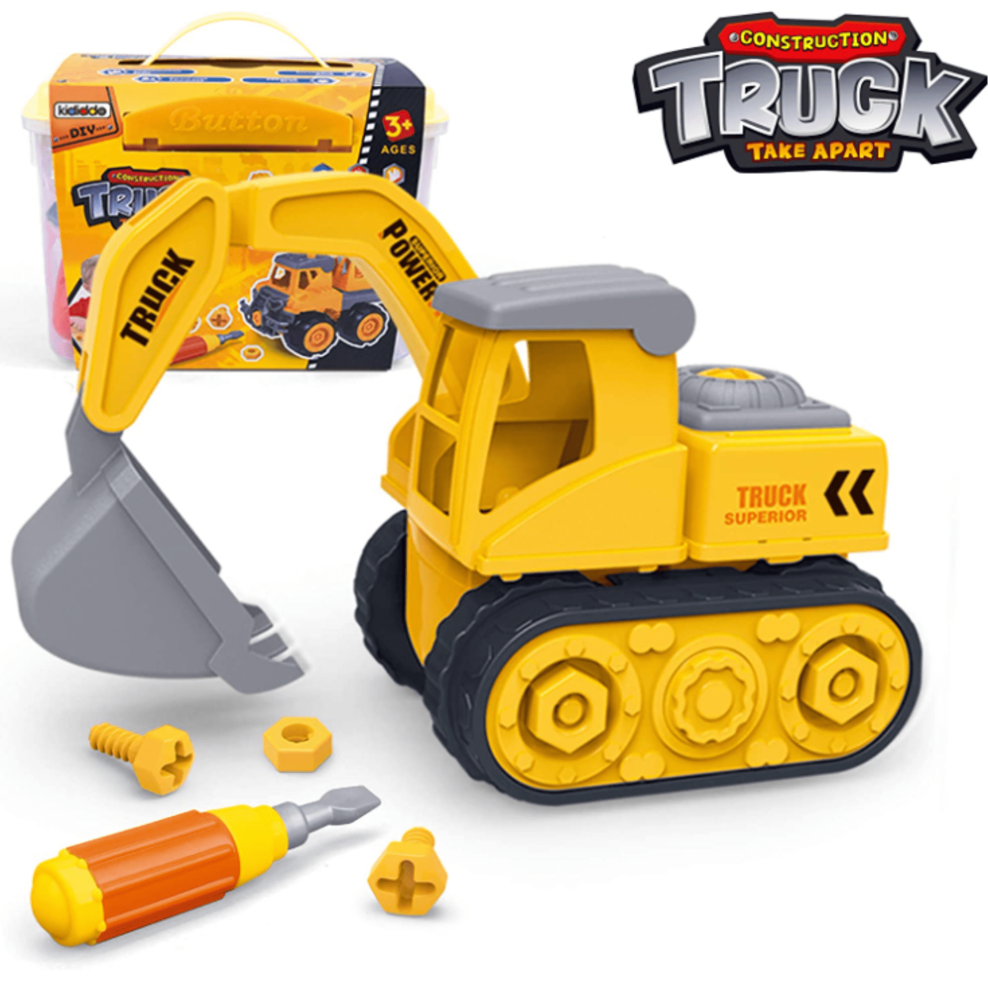 Take Apart Toys | Toddler DIY Assembly Truck| Construction Excavator ...