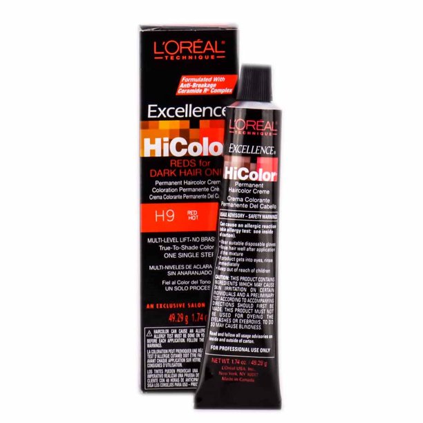 Color : H9 Red Hot , L'Oreal Technique Excellence HiColor Permanent ...