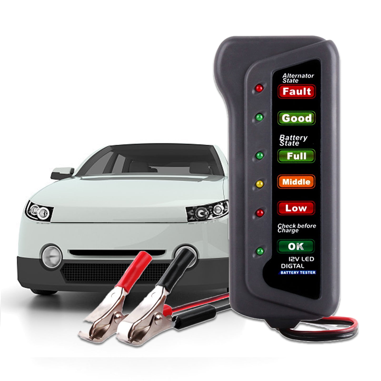 Car Vehicle Battery Tester Automotive Charging Cranking Analyzer ...
