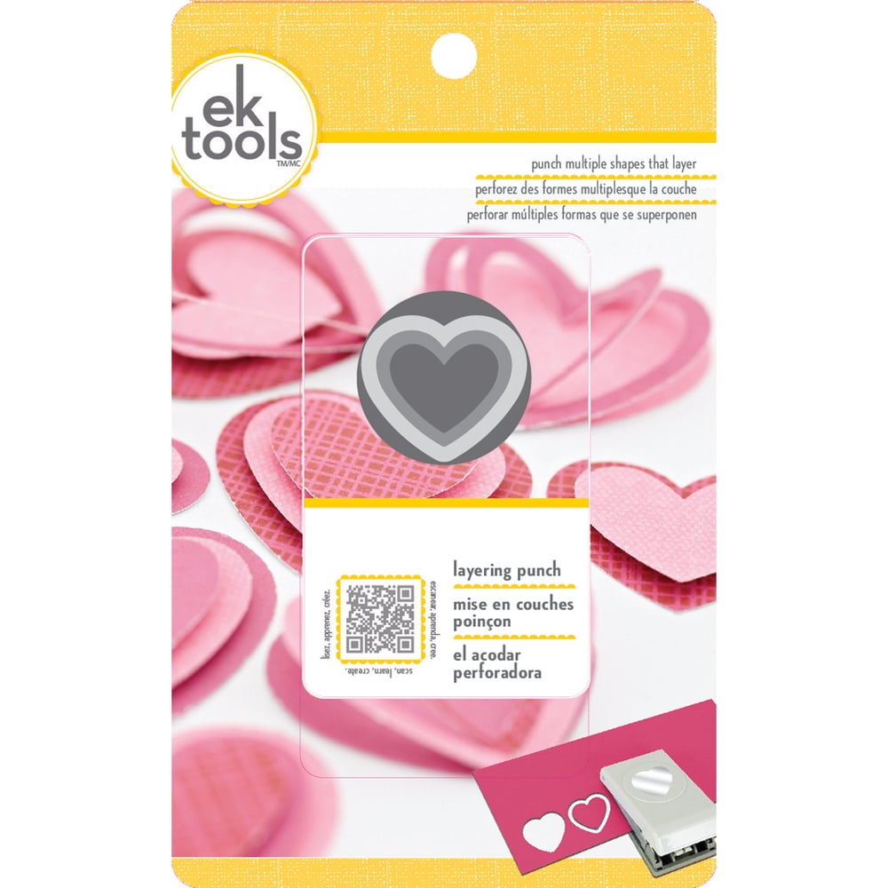 EK Success Layering Punch Heart, 1.5" - Walmart.com - Walmart.com