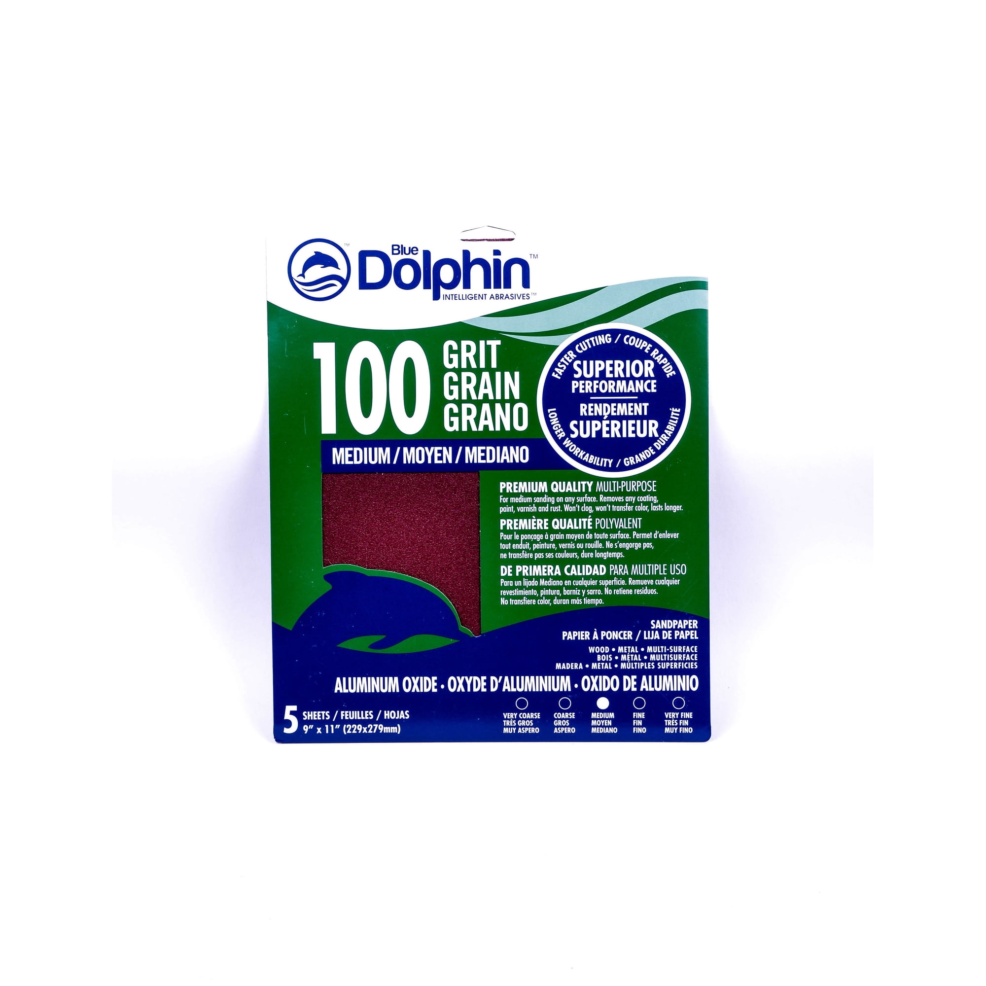 Click here for Blue Dolphin Aluminum-Oxide Sandpaper 100 Grit 9 X... prices