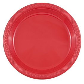 10 1/4" Divided Plates, Red (Pack of 20) - Walmart.com