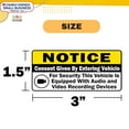 Notice Audio and Video Recording Consent Sticker Sign, Double Sided 8 ...