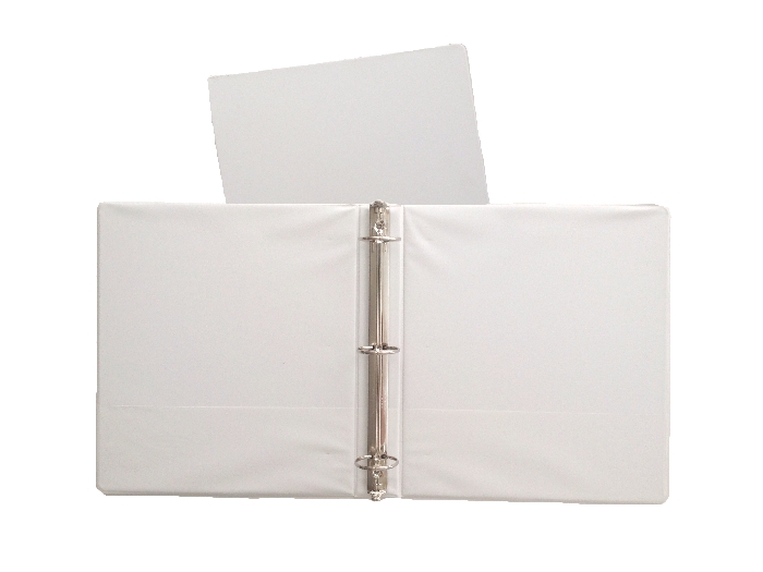 White Vinyl Standard 3-Ring Binders, 1.5-Inch, for 8.5" x 11" Sheets ...