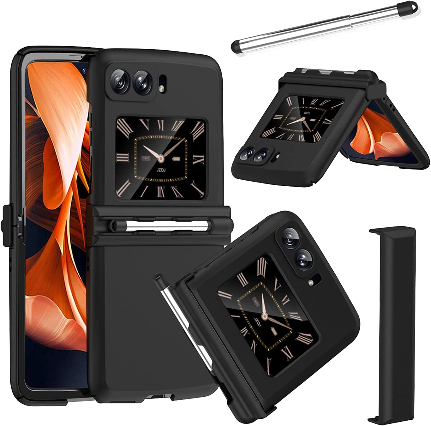 Haobuy Compatible with Motorola Moto Razr 5G Case 2022 with S Pen ...