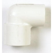 Charlotte Pipe PVC 02302 0600HA Schedule 40 90-Degree Pipe Elbow, Female x Female Thread, White ...