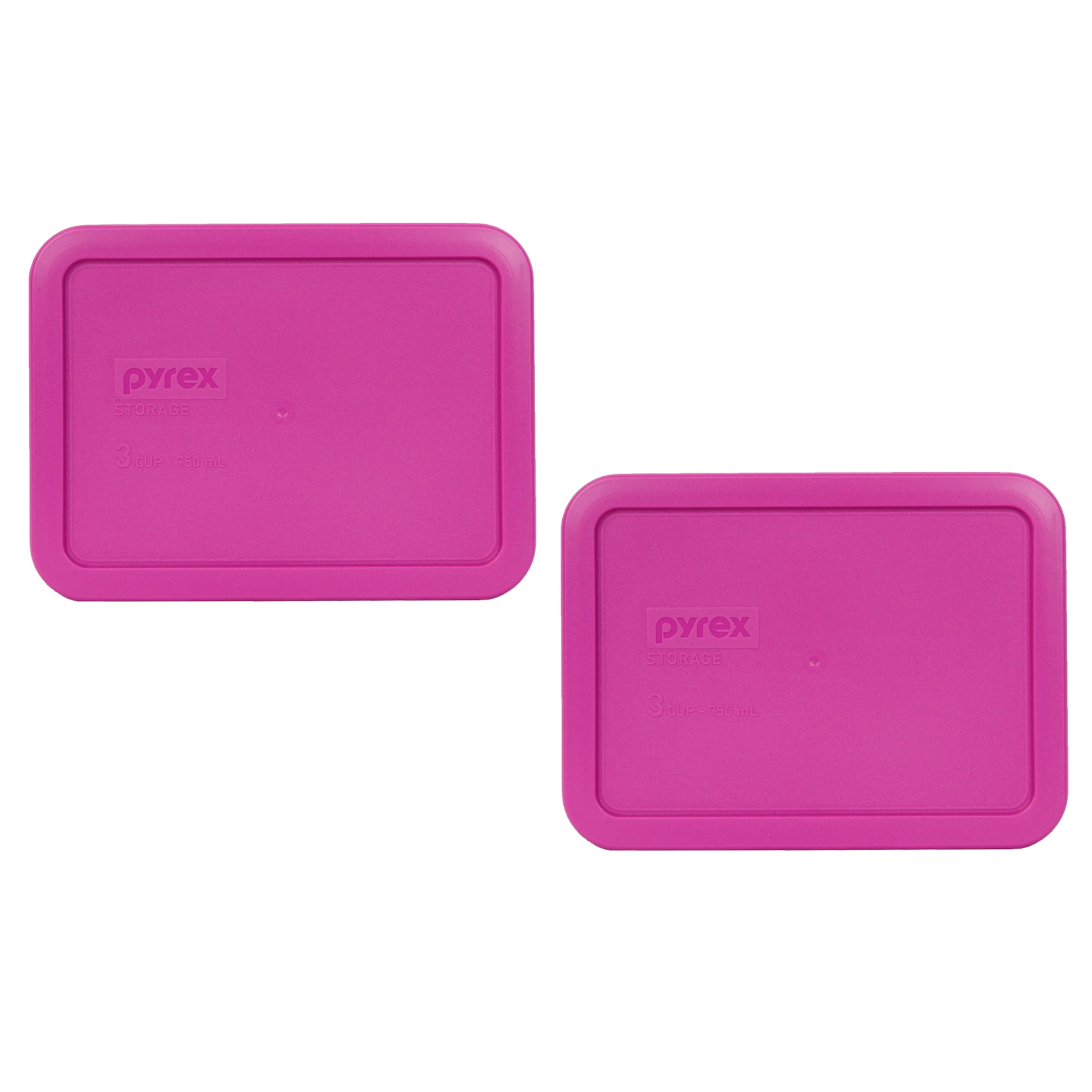 Pyrex Replacement Lid 7210-PC Berry Pink Rectangle Cover 2-Pack for ...