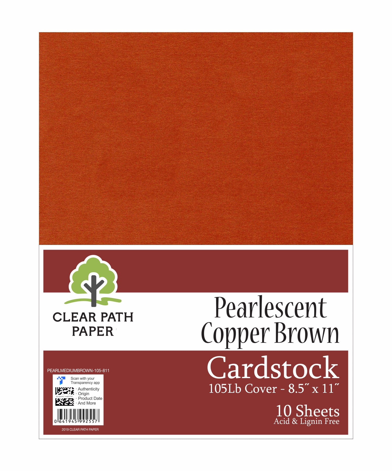 Burnt Orange Cardstock - 8.5 x 11 inch - 65Lb Cover - 50 Sheets - Clear ...