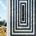Black Concentric Squares Window Privacy Film Modern Abstract Minimalist ...