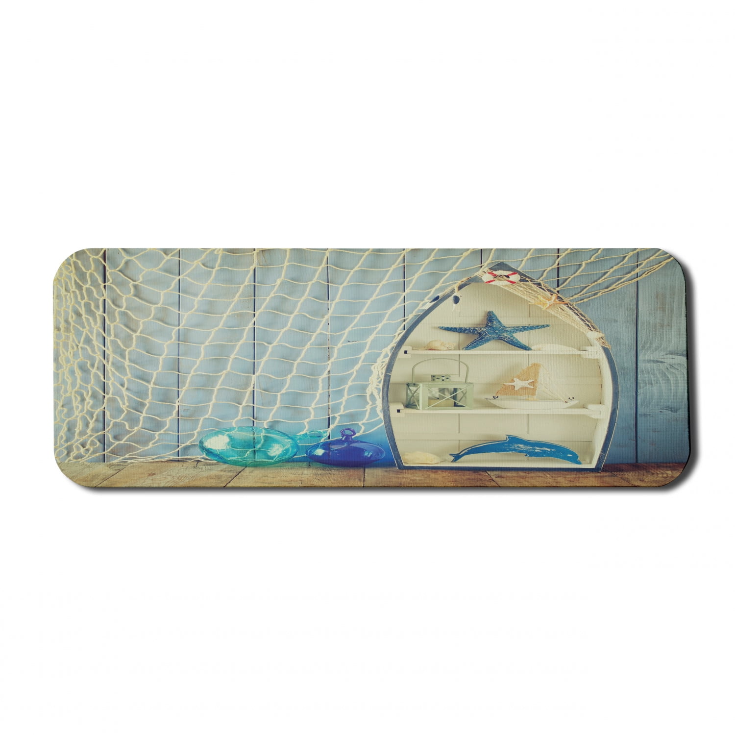 Nautical Computer Mouse Pad, Nautical Boat Standing Against the Wall ...