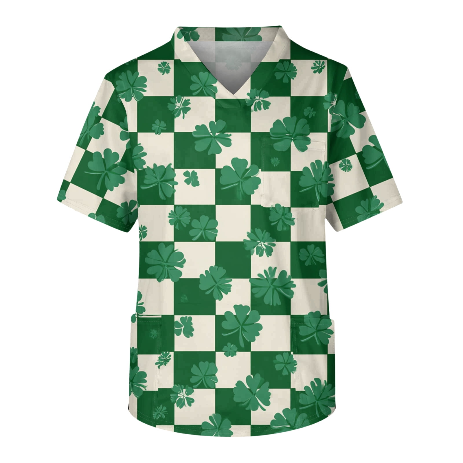 Click here for Oioloyjm St. Patricks Day Mens Scrubs Shamrock Pri... prices