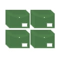 20 Pack Clear Plastic Document Folders With Snap Button, A4 File ...