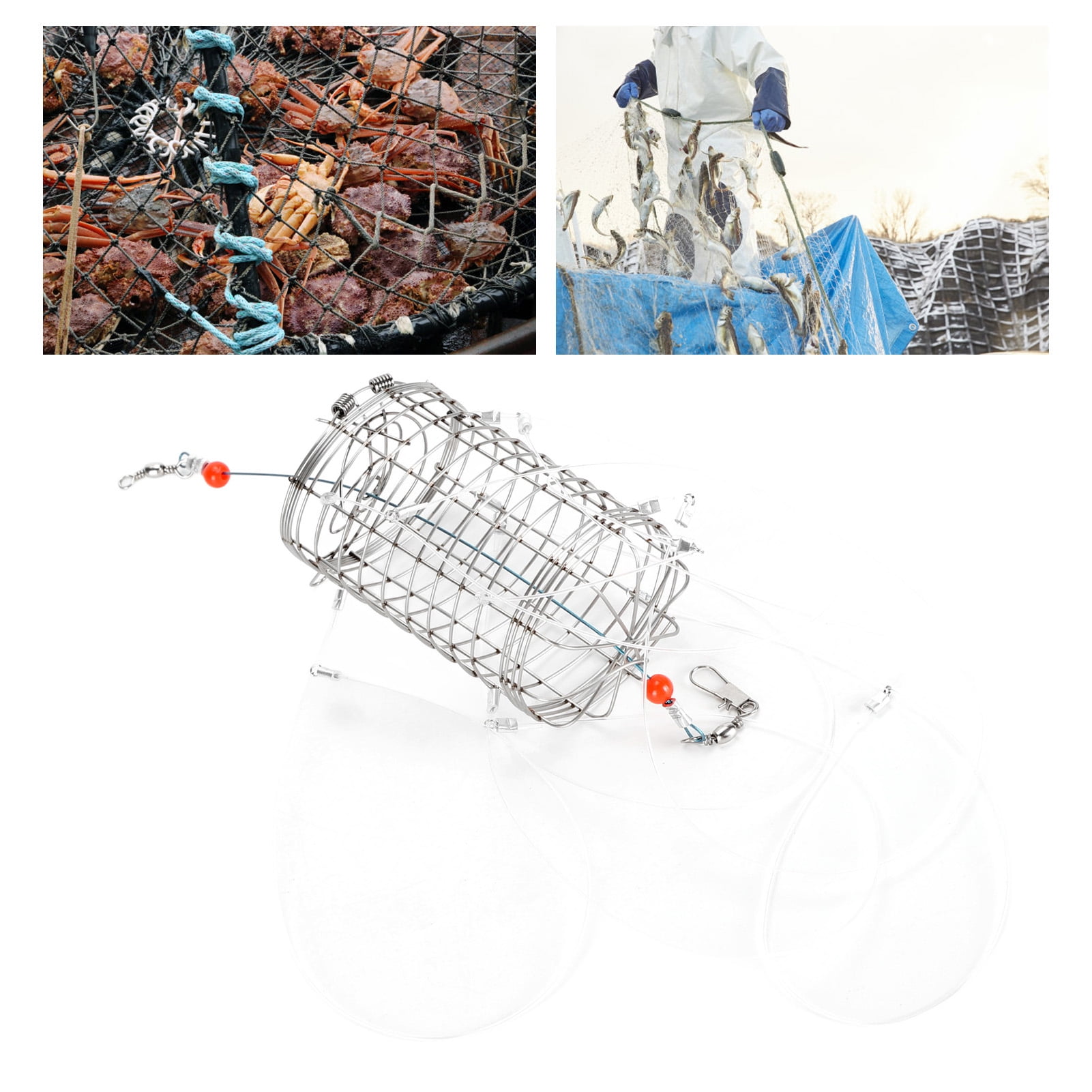 Click here for Walfront Stainless Steel Crab Trap  Small Mesh Por... prices