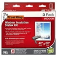 Frost King Indoor Insulating Plastic Window Kit, 42 x 62 in, Winter ...
