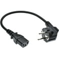 Toptekits EU Europe Schuko to IEC C13 Cable,1ft/30cm 2-Prong European ...