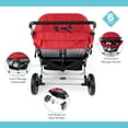 Gaggle Jamboree 6-Seat Stroller, UV Protection, 5-Point Safety Harness ...