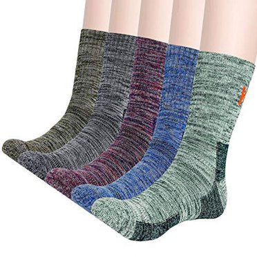 6 Pairs Men's Athletic Cotton Casual Crew Solid Sport Socks Mixed Color ...