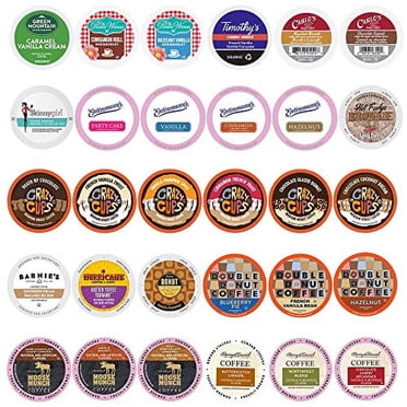 Crazy Cups Flavored Coffee Pods Variety Pack, Single Serve for Keurig K ...