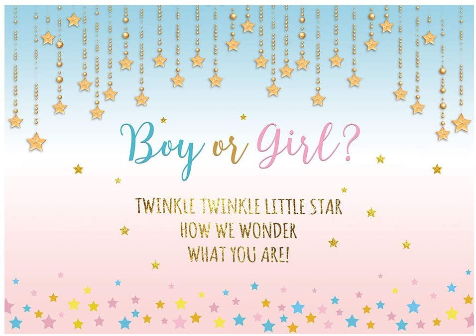 How we wonder what you are banner twinkle twinkle little star gender ...