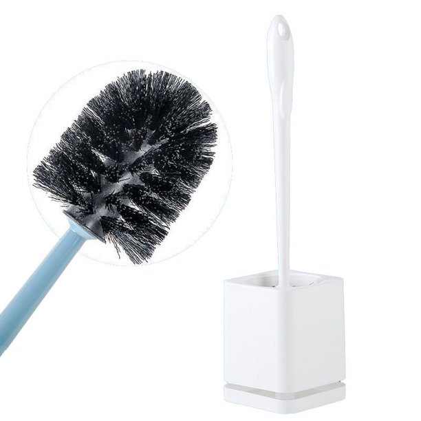 Yeacher Punch-Free Wall-Mounted Toilet Brush Drain With Base Set ...