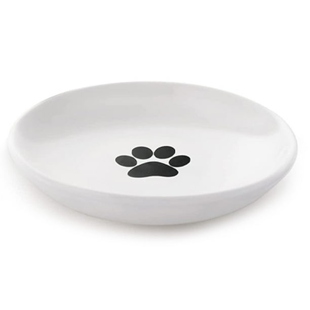 Ceramic Cat Food Plates Cat Wet Food Bowls Shallow Bowls for Kittens ...