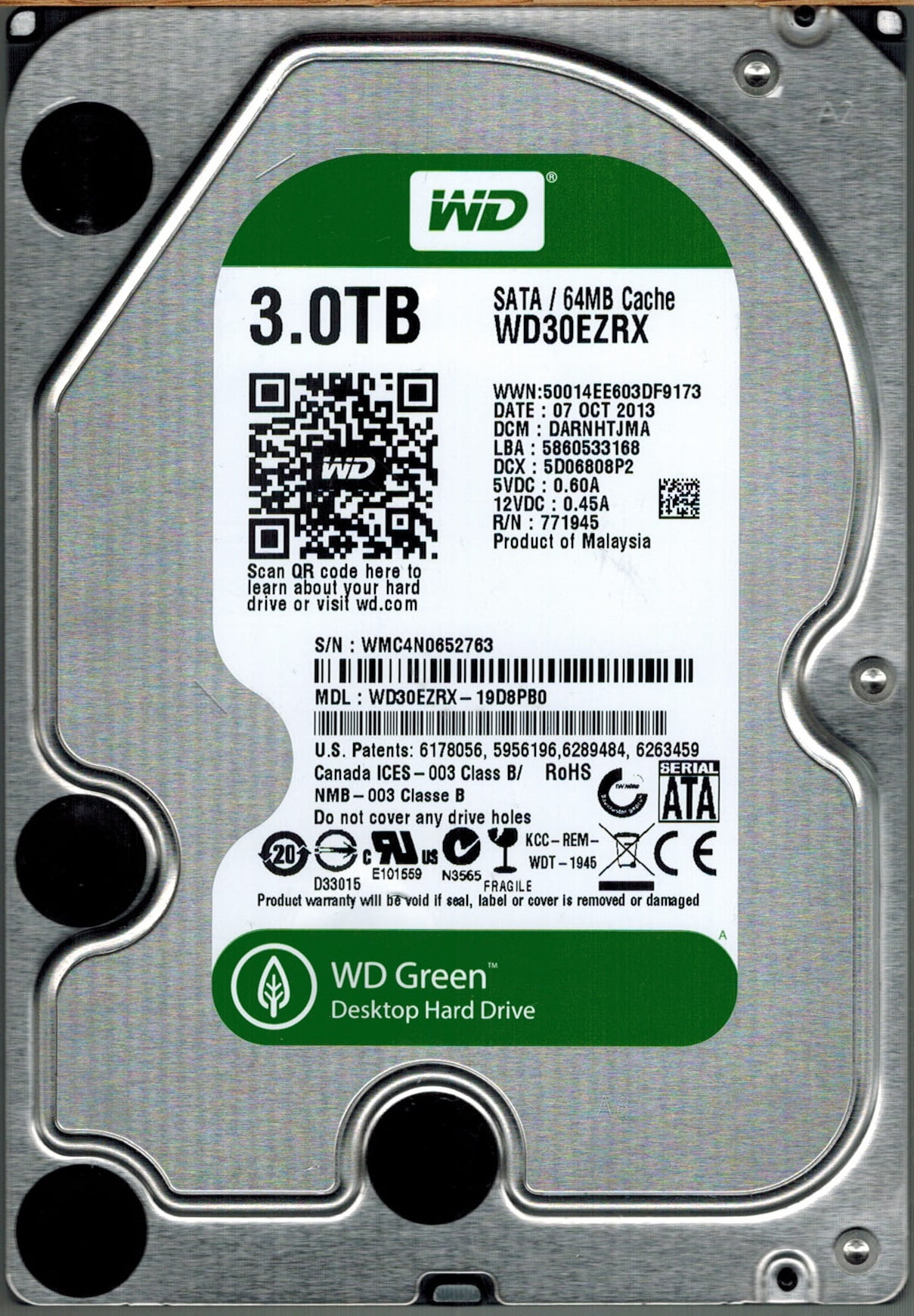 WD30EZRX-19D8PB0 Western Digital 3TB DCM: DARNHTJMA - Walmart.com