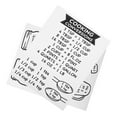 unbranded 2pcs Baking Conversion Chart Kitchen Ingredients Measurement ...