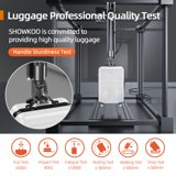 SHOWKOO Luggage Sets Expandable PC+ABS Durable Suitcase Sets Double ...