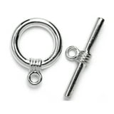 Silver Large Round Toggle, 4 Piece - Walmart.com