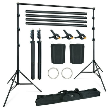 UBesGoo New 10Ft Adjustable Background Stand Kit For Photography with 3 ...