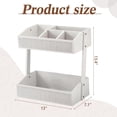 2 Tier Paper Plate Dispenser for Kitchen Counter, Paper Plate Organizer ...