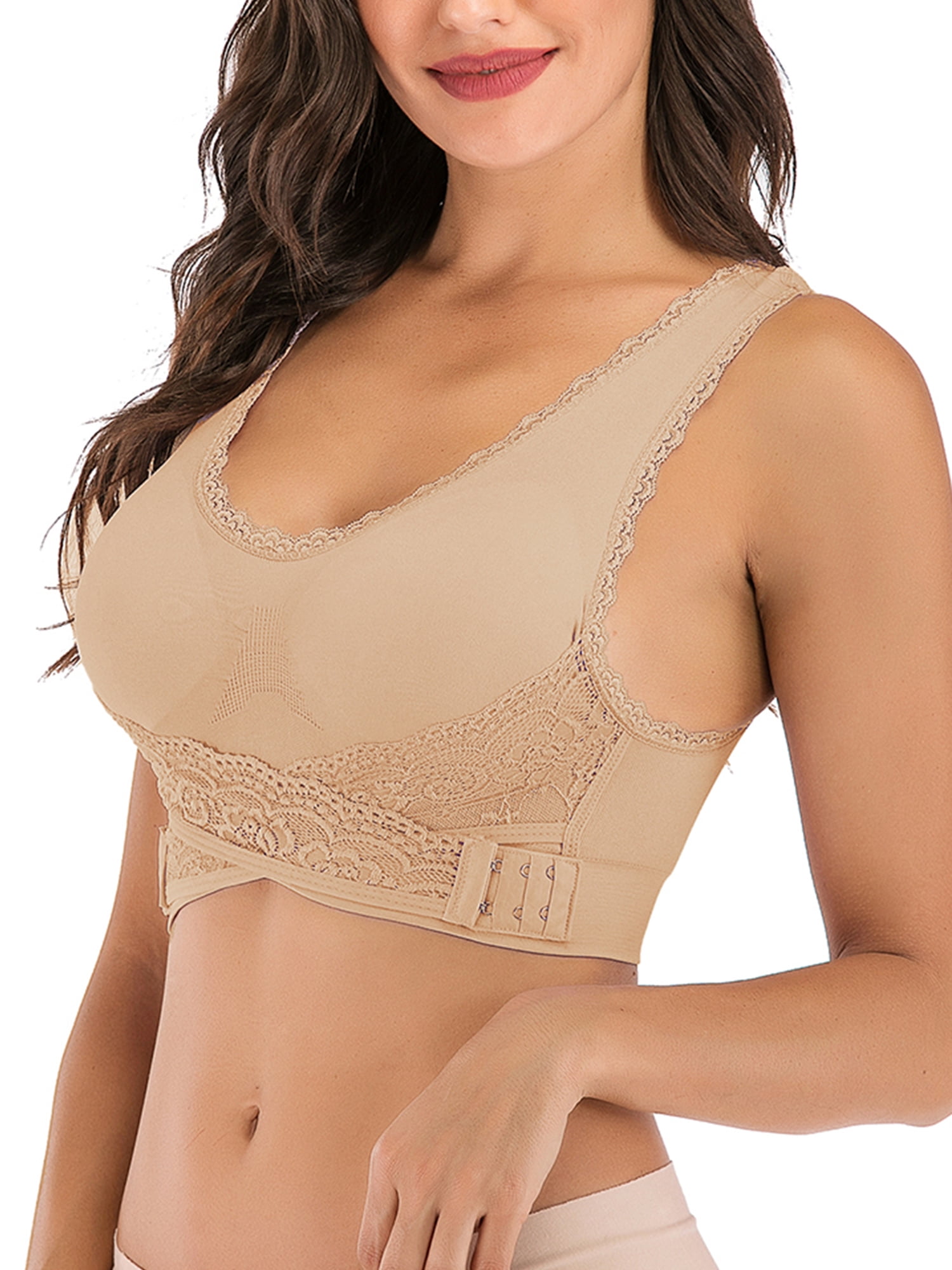 Womens Plus Size Yoga Bras Lace Sports Bras Workout Gym With Removable womens-plus-size-yoga-bras-lace-sports-bras-workout-gym-with-removable