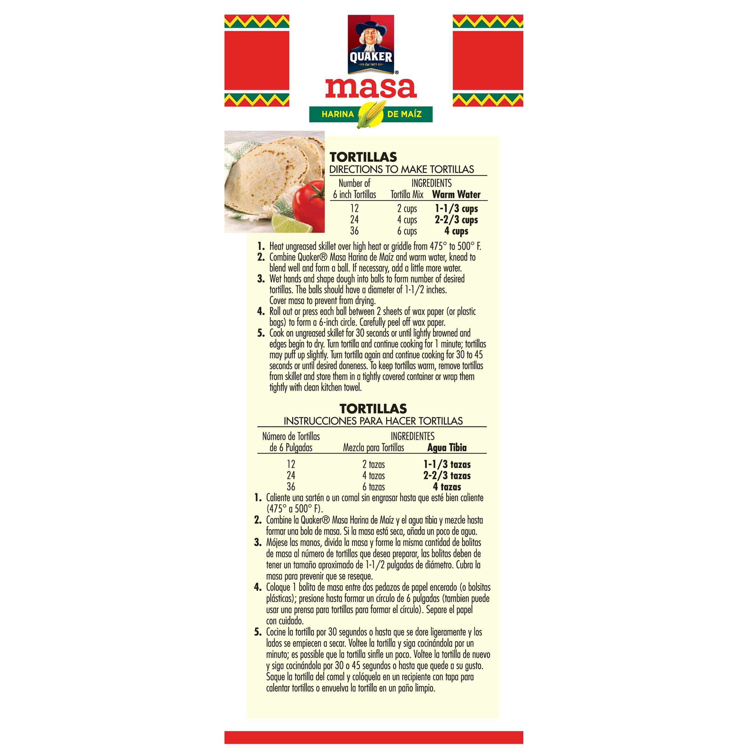Quaker Masa Harina Tortilla Recipe | Deporecipe.co