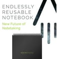 Rocketbook Flip Smart Reusable Spiral Notepad, Black, Executive Size ...