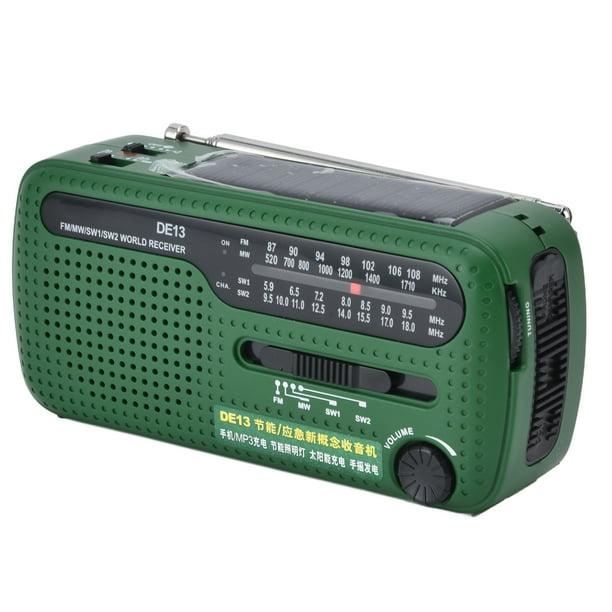 Chargable Radio,FM Radio High Sensitivity Small Radio Rechargeable LED ...