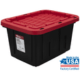Hyper Tough Small Storage Bin, 12 Gallon Plastic Storage Container with ...
