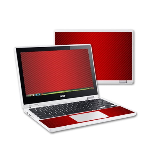 MightySkins Skin Compatible With Acer Chromebook R11 - Red Carbon Fiber ...