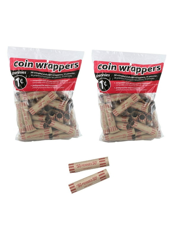 Coin Roll Wrappers in Money Handling - Walmart.com
