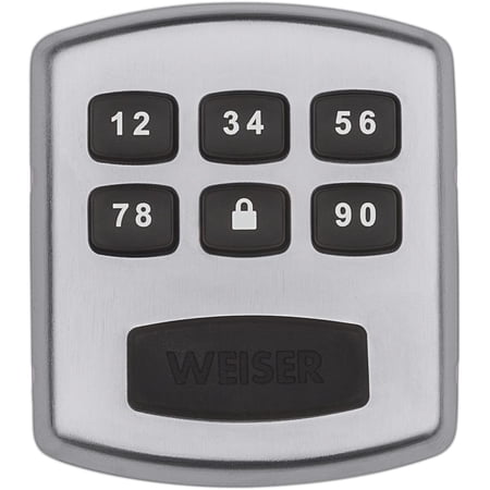 Weiser Powerbolt 2 Brass Keyless Entry Door Lock, Single Cylinder ...