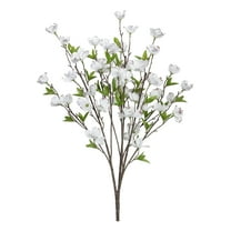 Mainstays 50" Artificial Flower Cherry Blossom Stem, White Color ...