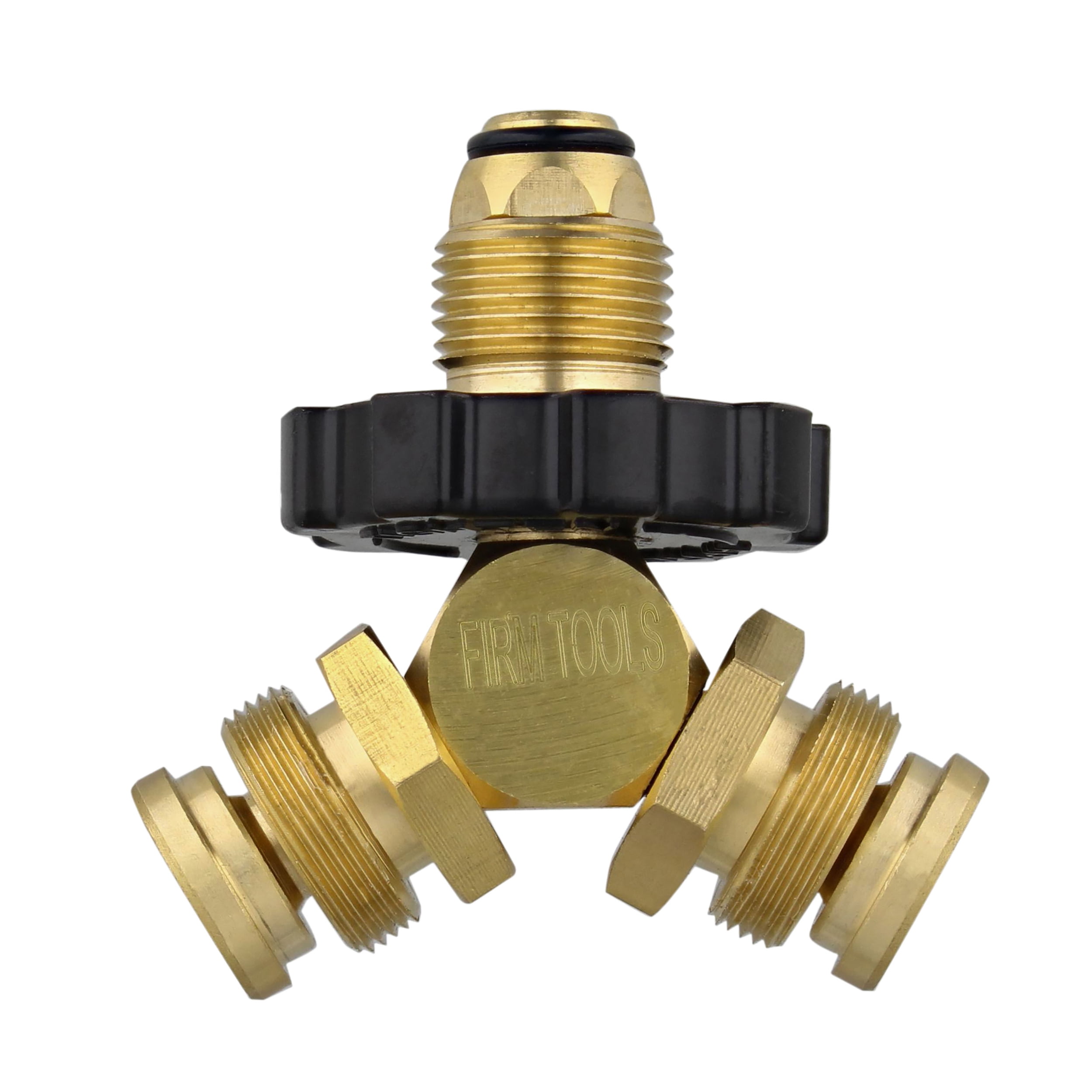 BISupply 1-Inch 2 Male POL to QCC1 Propane Y Adapter for BBQ Grill or ...