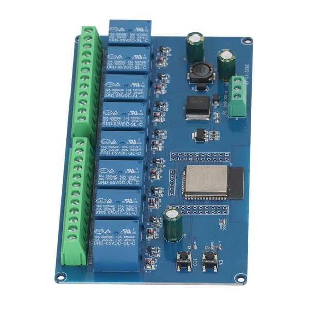 Módulo de relé de 8 canales ESP32 Placa de desarrollo de control inalámbrico WiFi BLE ESP32 ...