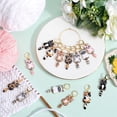 1 Set Cat Shape Alloy Enamel Pendant Locking Stitch Markers Crochet ...